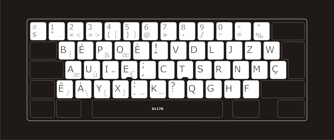 BÉPO keyboard stickers | AbleSee
