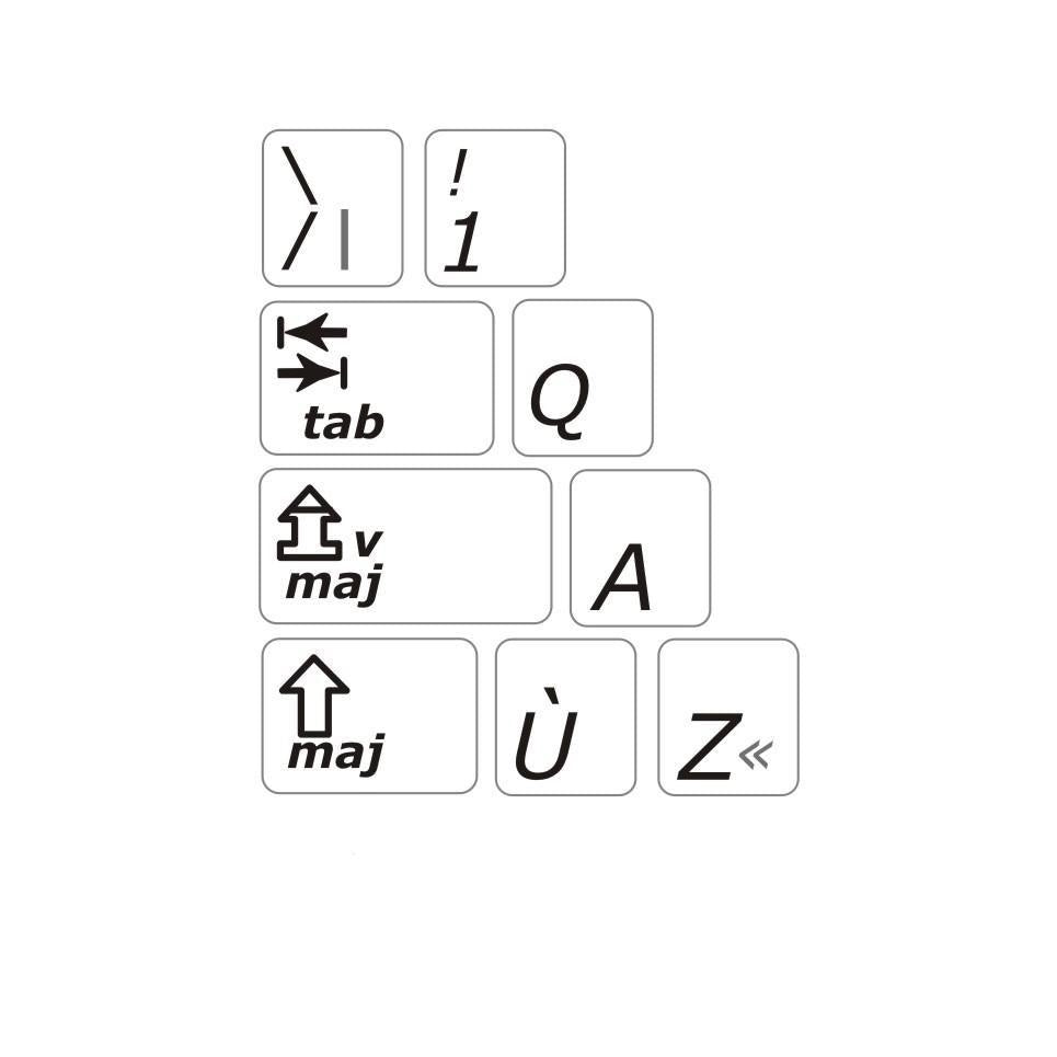 Stickers for Mac Keyboard (Canadian French) with function keys in ...