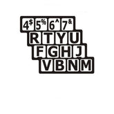 English (US) keyboard stickers for Windows | AbleSee