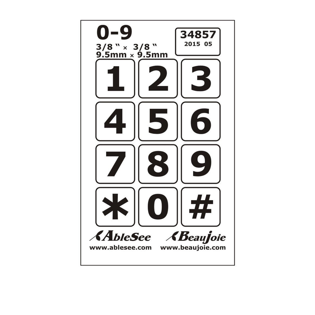 Stickers for numbers | AbleSee Stickers
